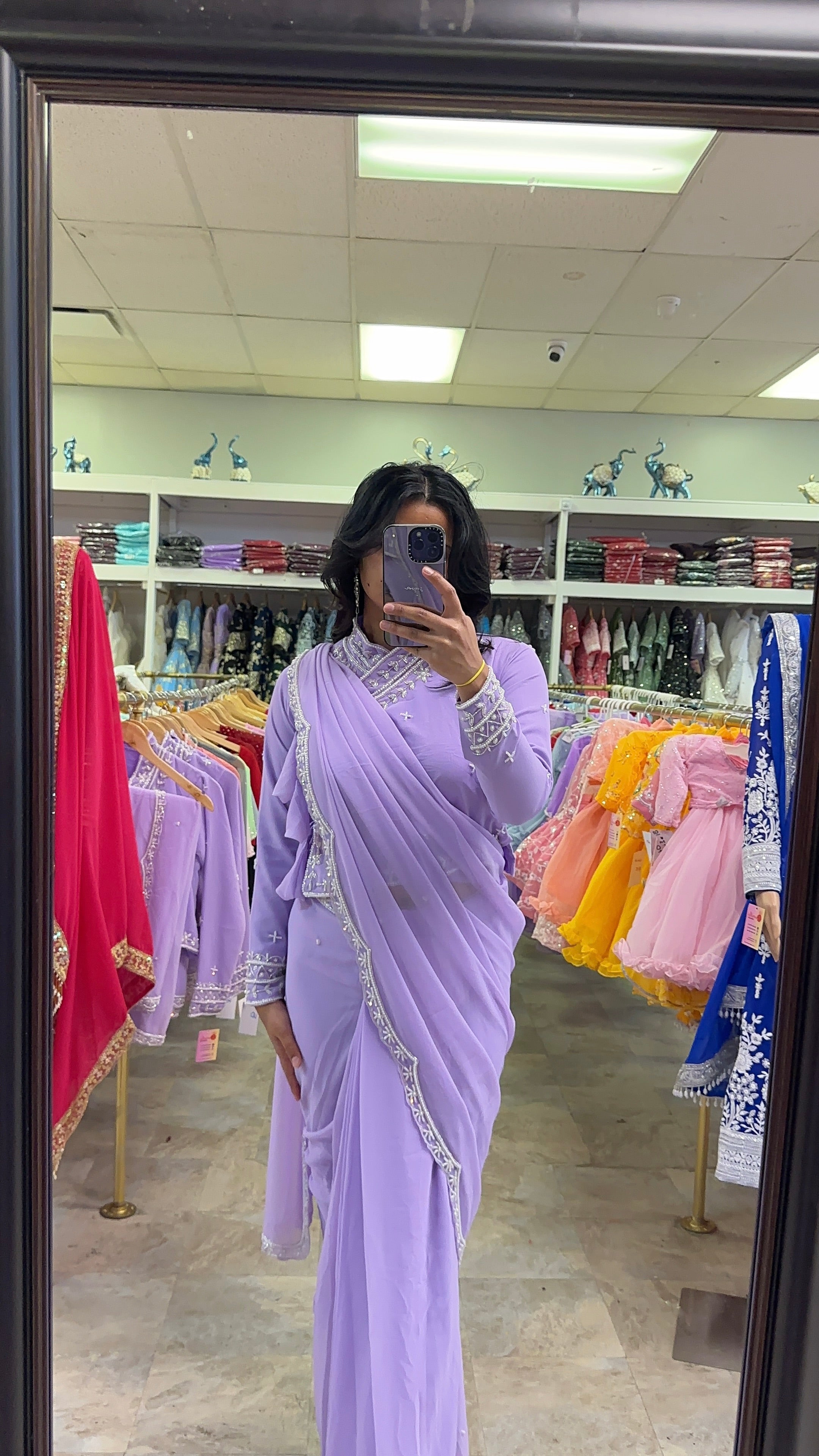 Chaubandi Cholo Hand Boutique Saree Set | Nepali Clothing in USA