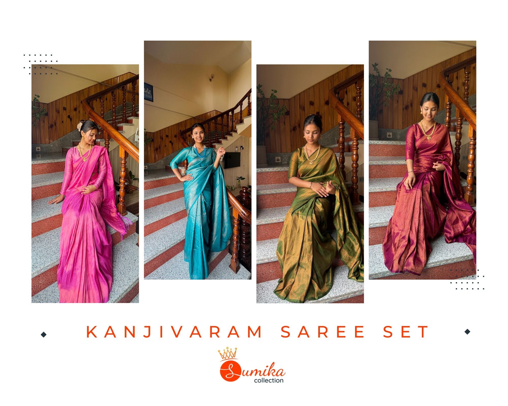 Kanchipuram Saree at Sumika Collection | Nepali Boutique in USA