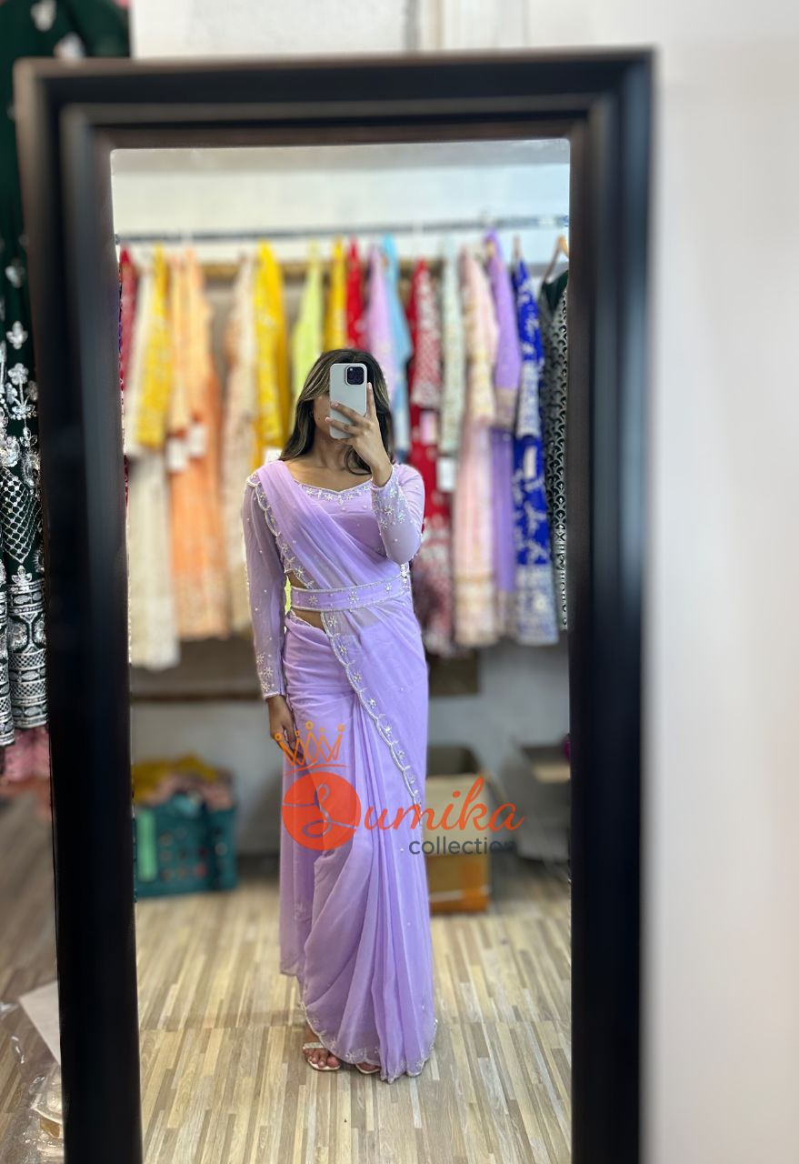 Heavy Hand Boutique Saree Set | Sumika Collection | Nepali Boutique